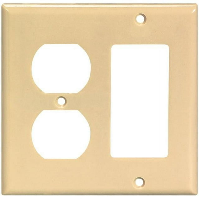 Cooper Wiring 2 Gang Duplex Receptacle Wall Plate, Ivory - Walmart.com