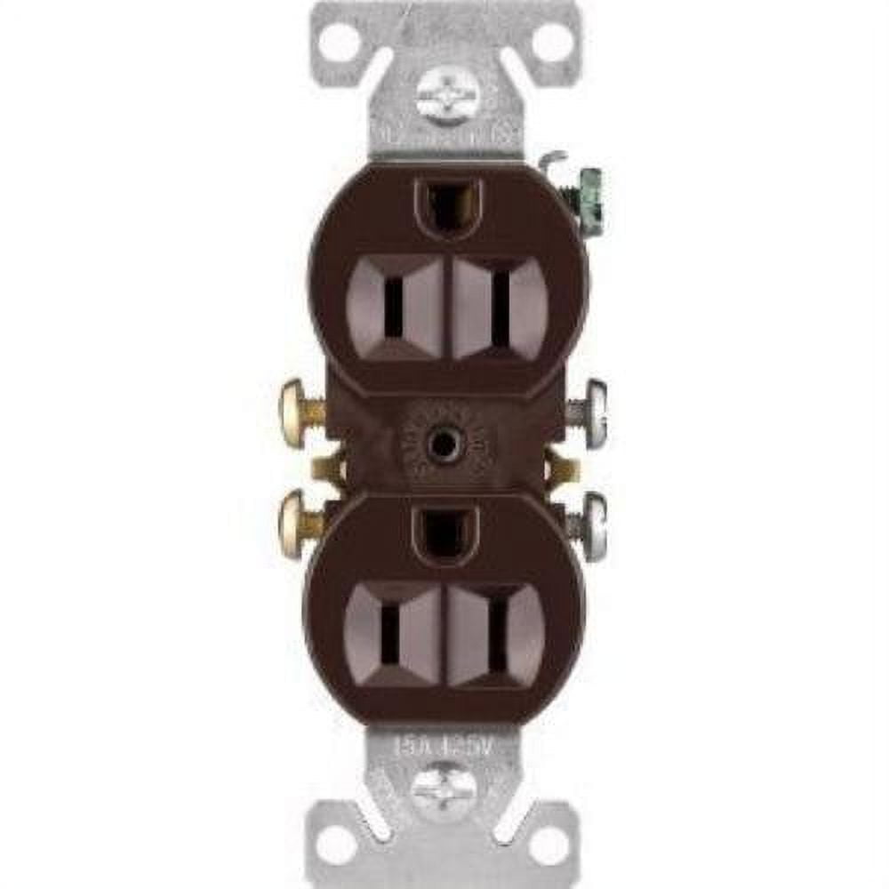 Cooper Wiring (270B-BOX) 15A-125V Receptacle, Brown - Walmart.com