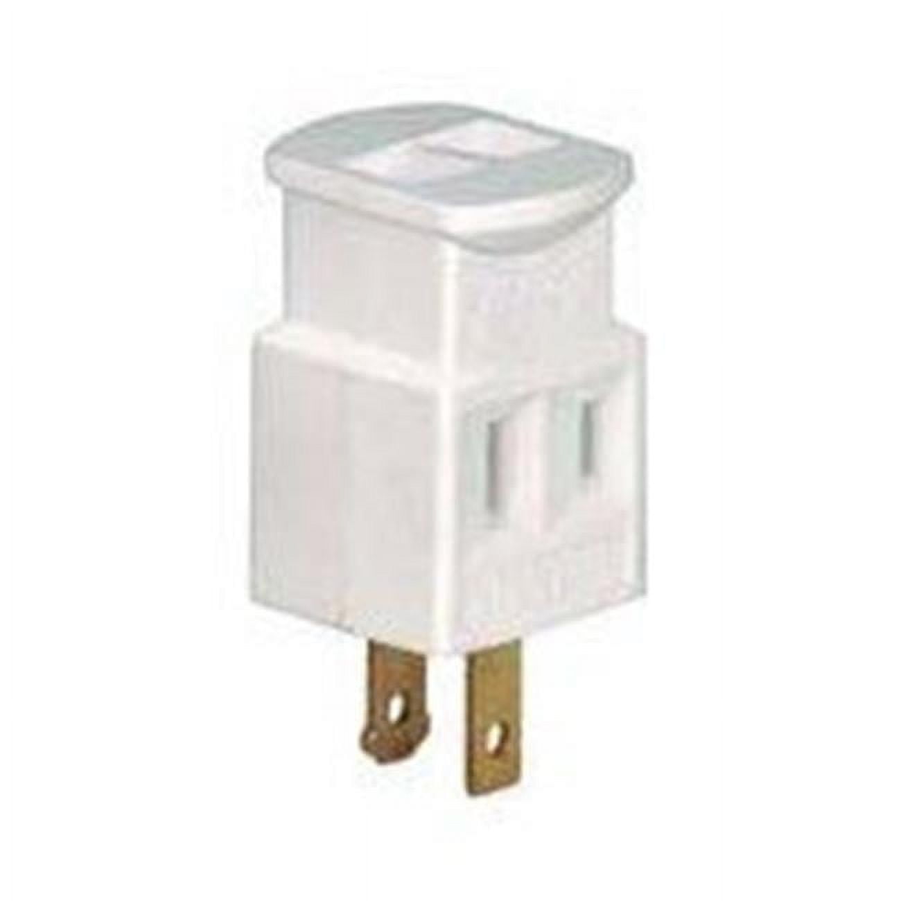 Cooper Wiring 4560017 3 Outlet 2Wire Cube Tap - White - Walmart.com