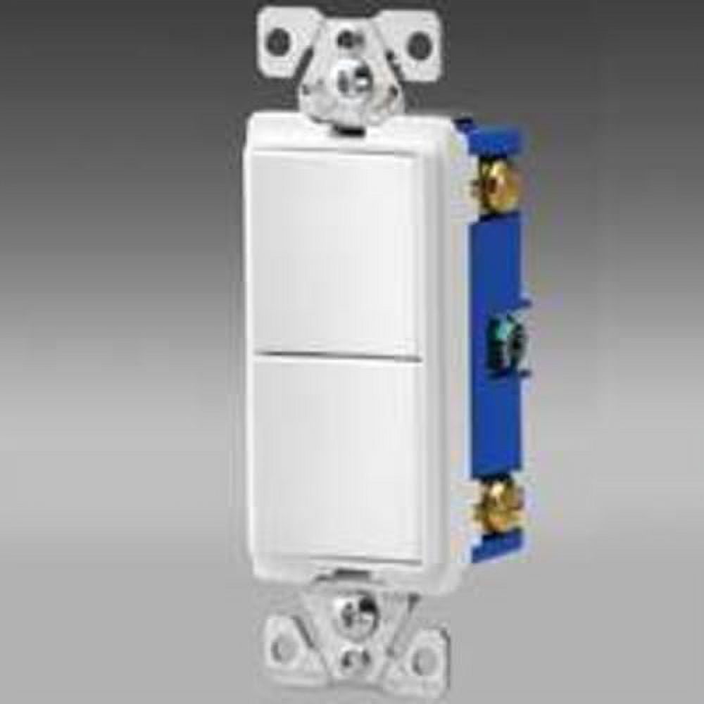 Cooper Wiring 7728W-SP Decorator Two Single-Pole Combination Switches ...