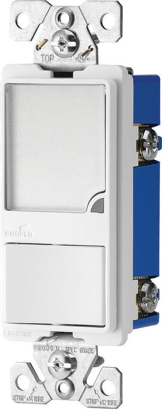 Cooper Wiring 7738W-K-L Box Led Nitelight & Switch- White - Walmart.com