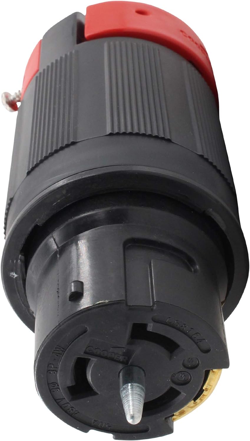 Cooper Wiring Arrow Hart CS8164EX Locking Connector, 480 VAC, 50 A, 3 ...