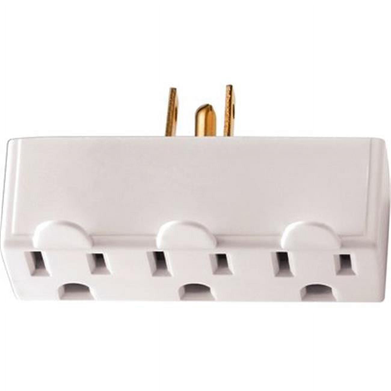 Cooper Wiring BP1147LTW-SP Lighted Triple Ground Tap White Converter ...