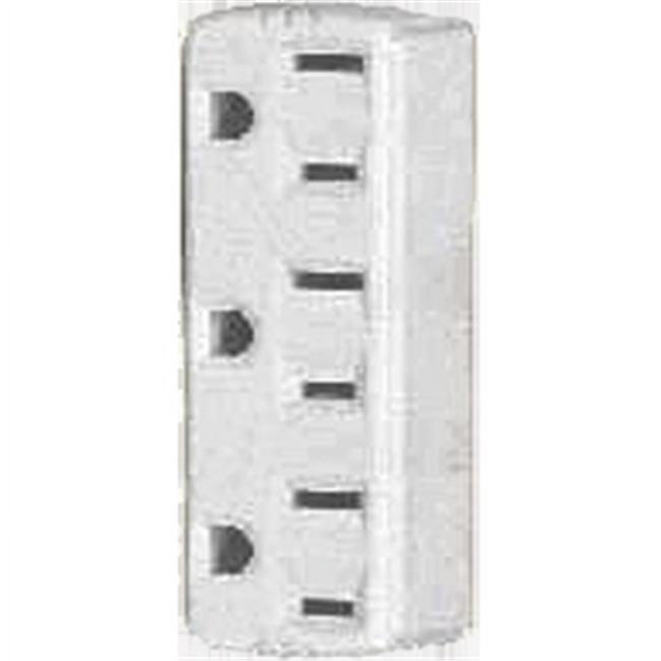 Cooper Wiring BP1147W White Grounded Triple Tap - Pack of 5 - Walmart.com