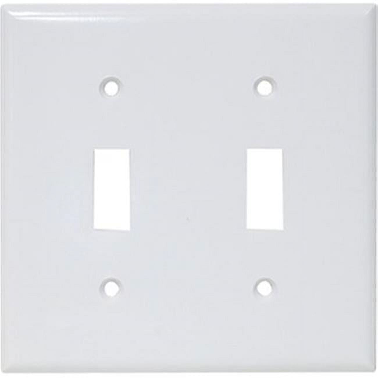 Cooper Wiring Cover Plate 2 Gang Toggle - White - Pack of 25 - Walmart.com