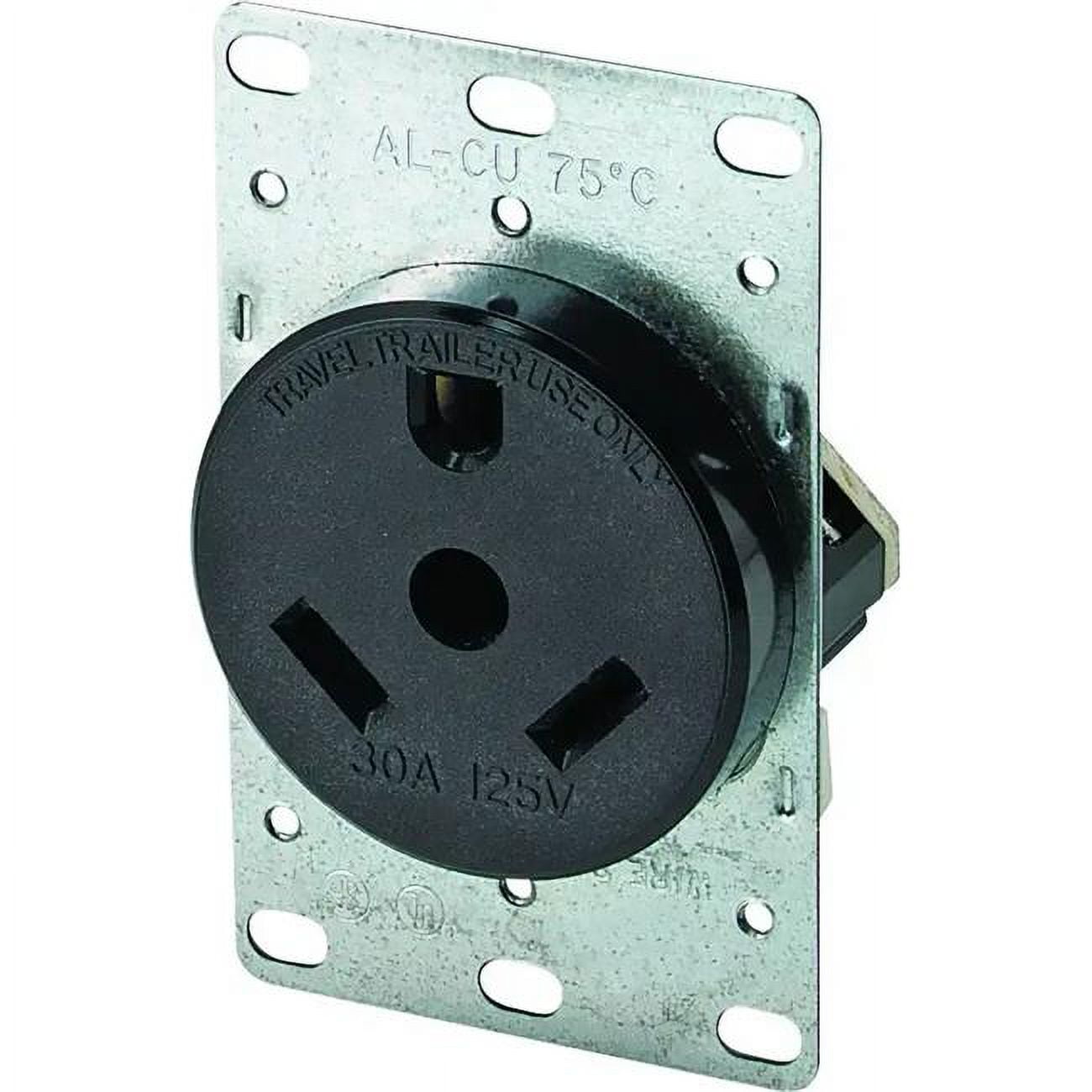 Cooper Wiring Device AH1263BK-BOX 125V Box Camping Trailer Receptacle ...