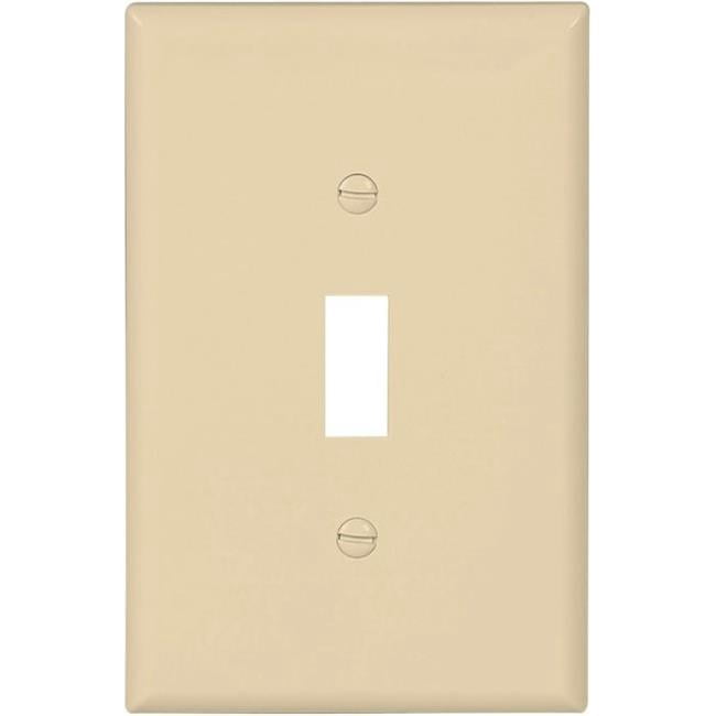 Cooper Wiring Device Plate Toggle 1-Gang - Ivory - Pack of 25 - Walmart.com