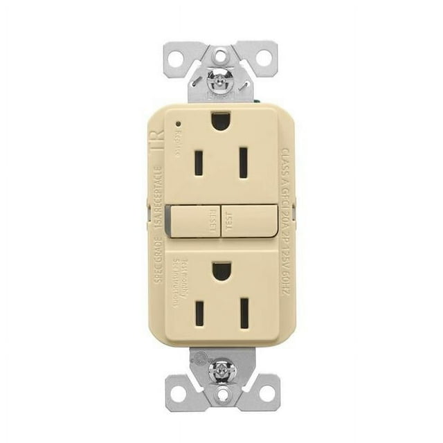 Cooper Wiring Device TRGF15V 15A Self Test Tamper Resistant GFCI, Ivory ...
