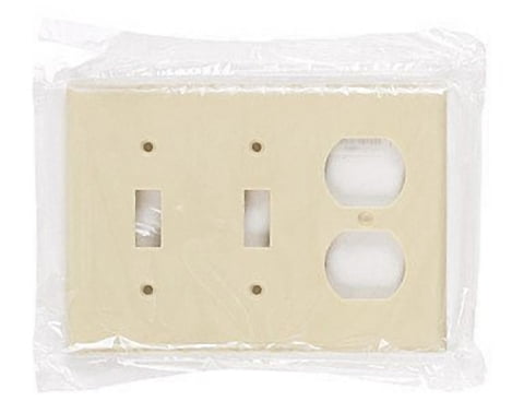 Cooper Wiring Devices 2158V 3-Gang Combination Duplex Outlet Toggle ...