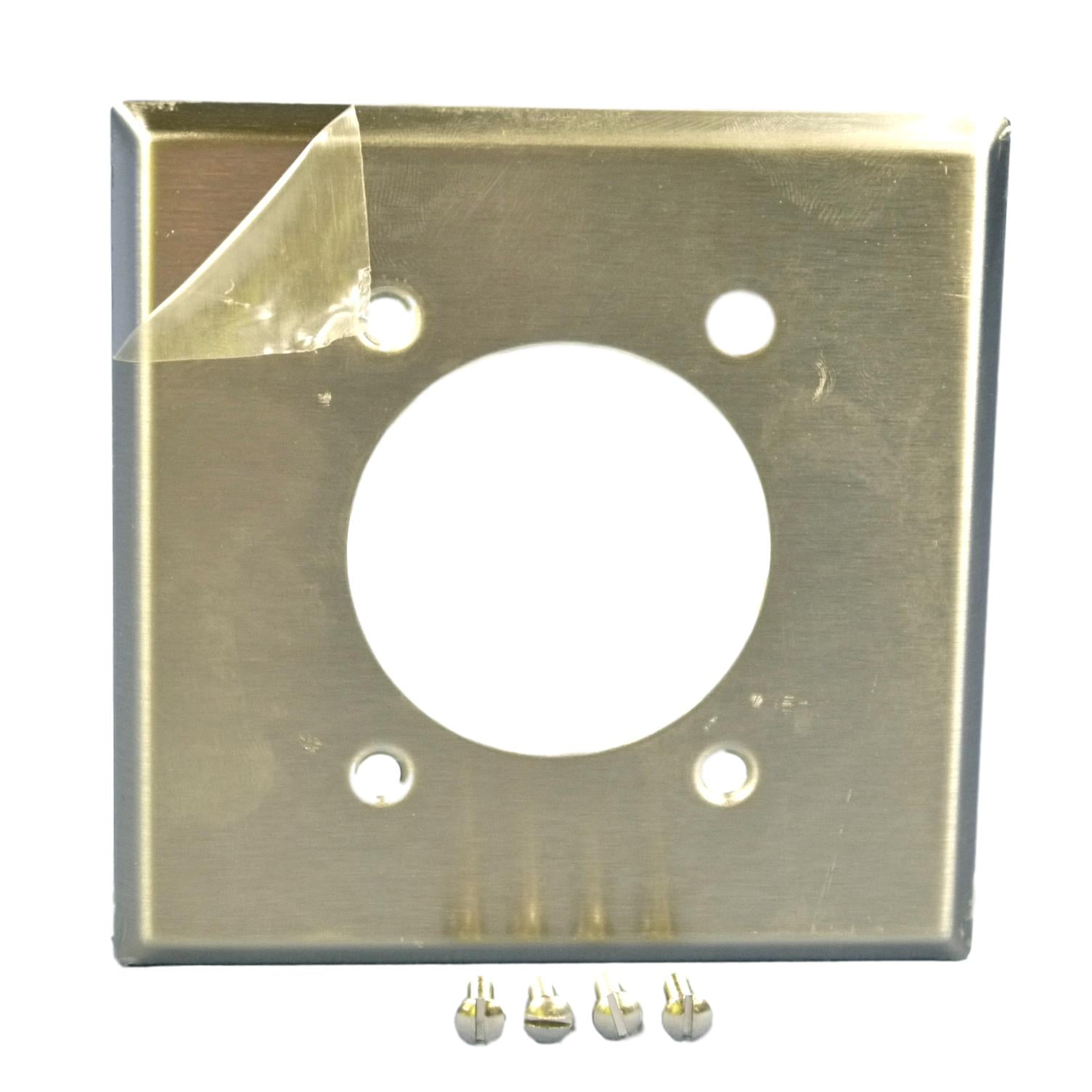 Cooper Wiring Devices 93227 2-Gang Single Outlet Wall Plate, 2.16 in ...