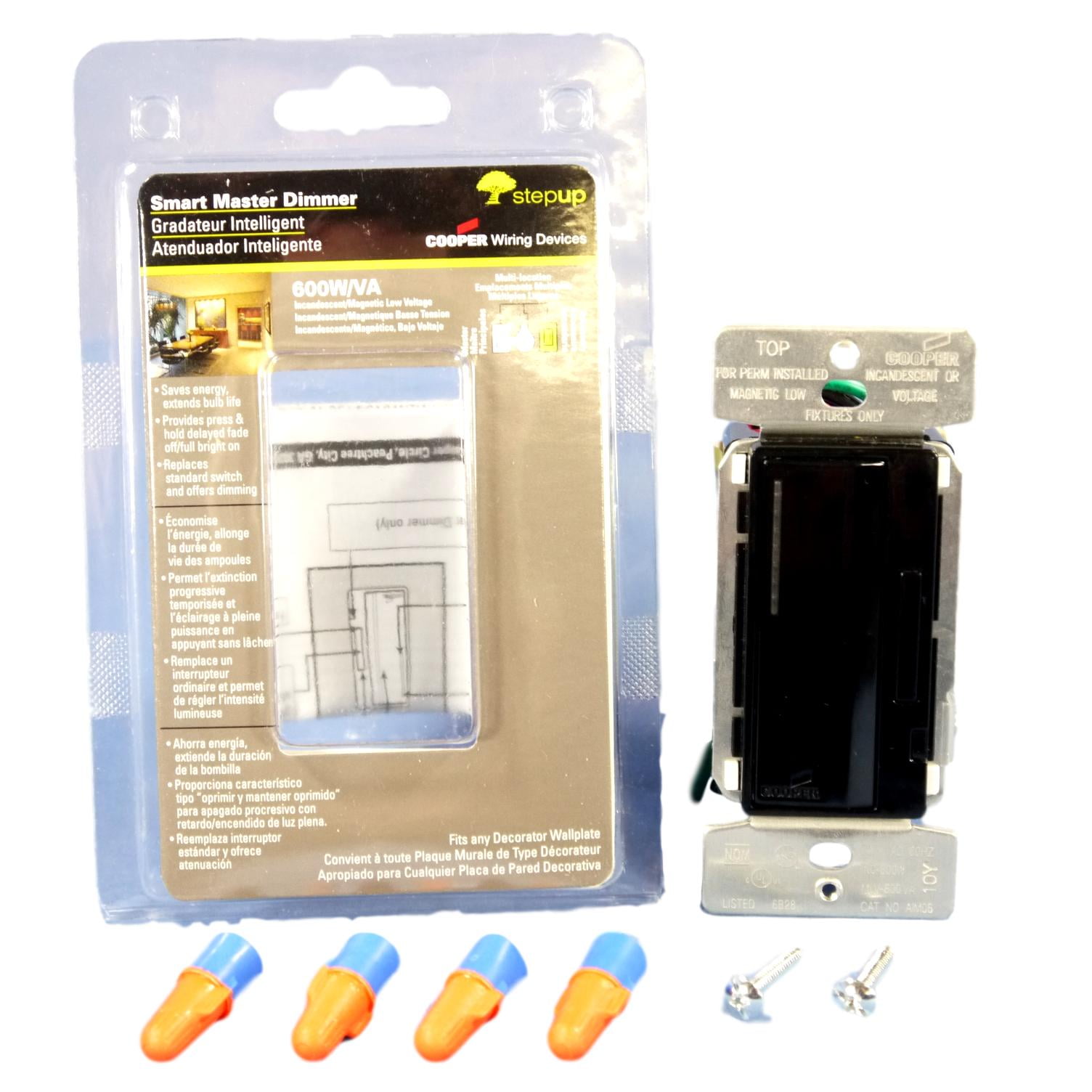 Cooper Wiring Devices AIM06-BK Master Dimmer for Incandescent and ...