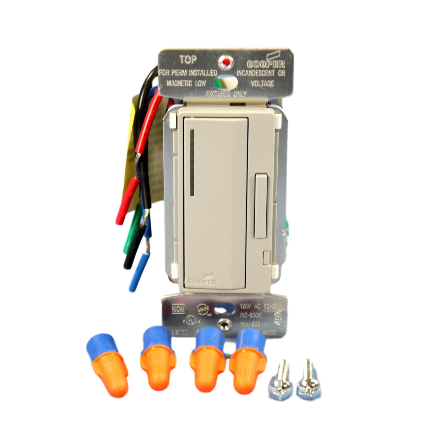Cooper Wiring Devices AIM06-GY Master Dimmer for Incandescent and ...
