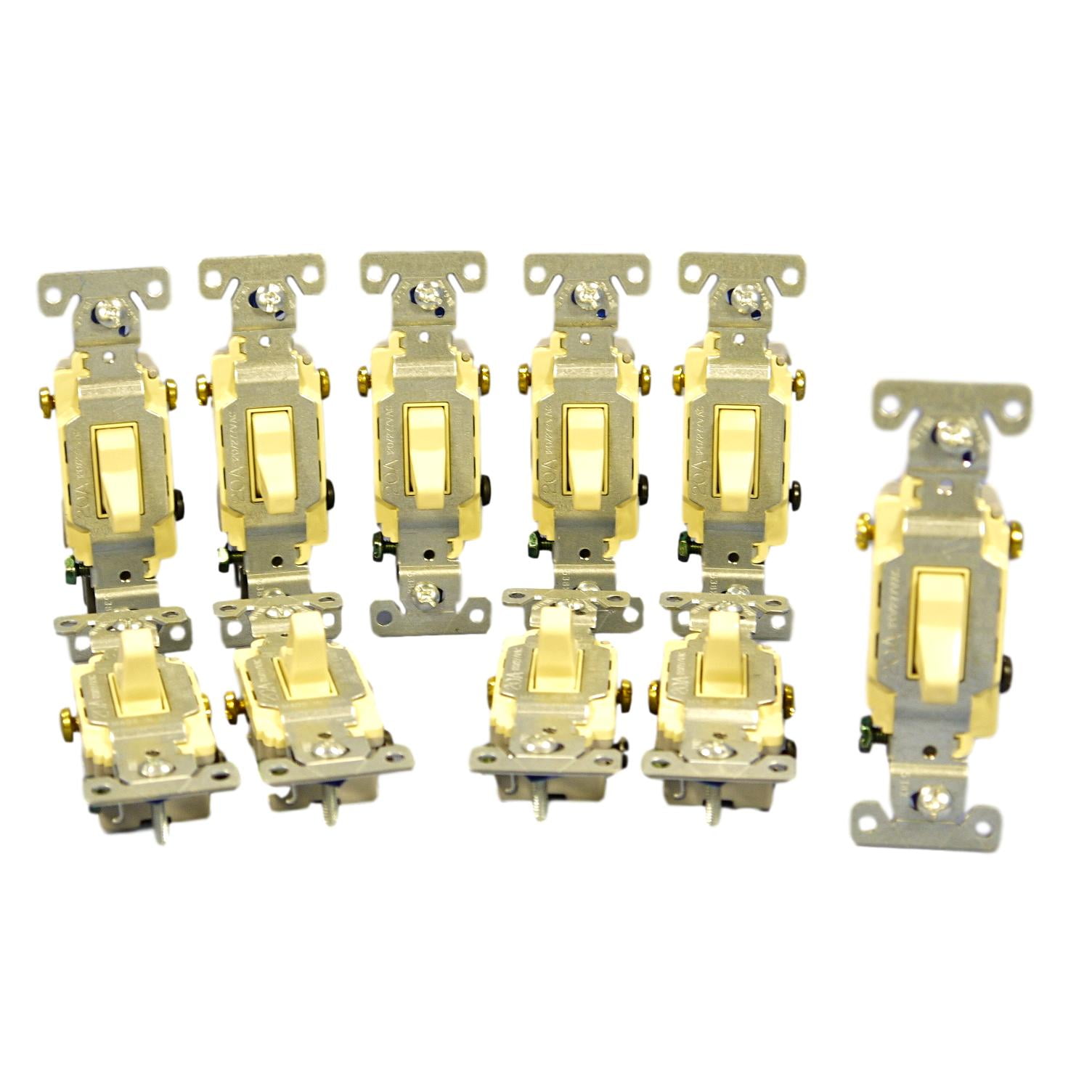 Cooper Wiring Devices CS320V 3-Way Toggle Light Switch, 20A 120/277V ...