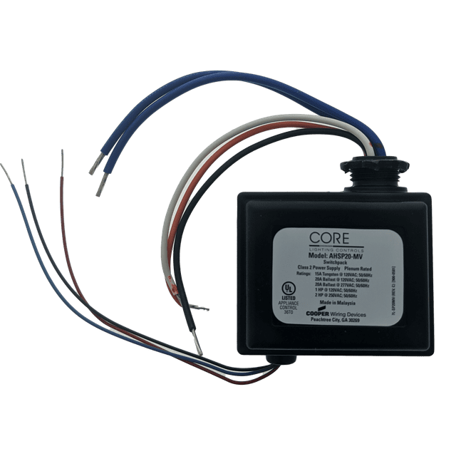 Cooper Wiring Devices Occupancy Motion Sensor Switchpack 120/277V ...