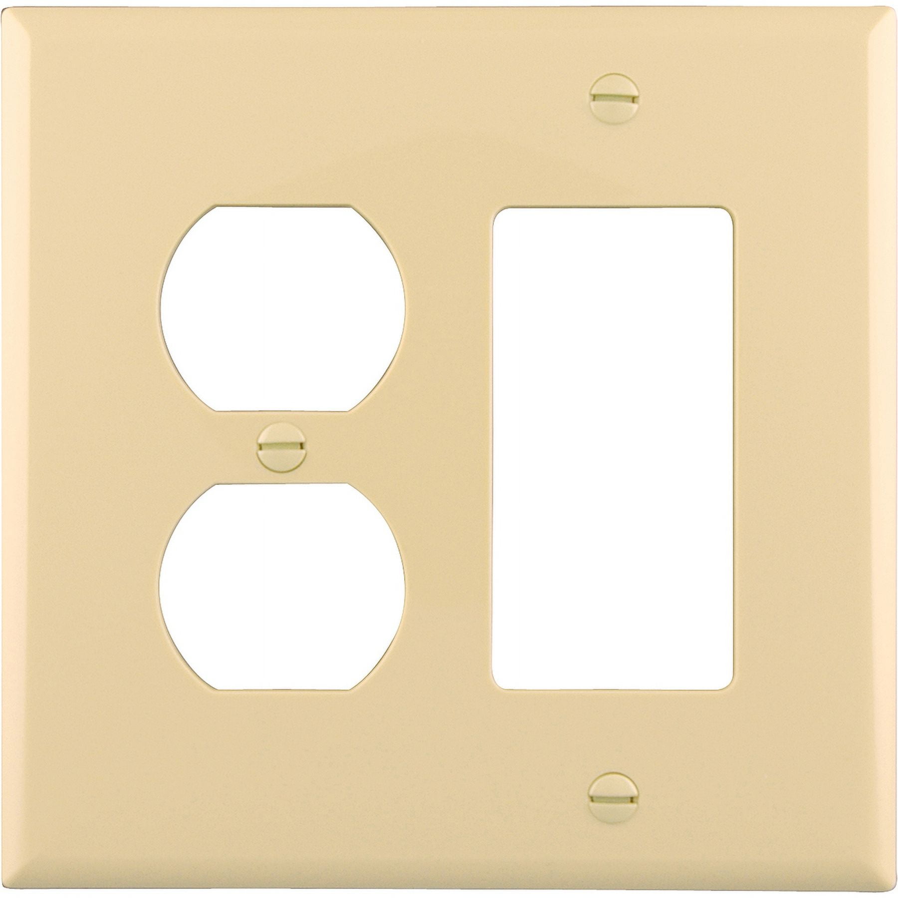 Cooper Wiring Devices PJ826V 2-Gang Decorator GFCI Rocker Duplex Outlet ...