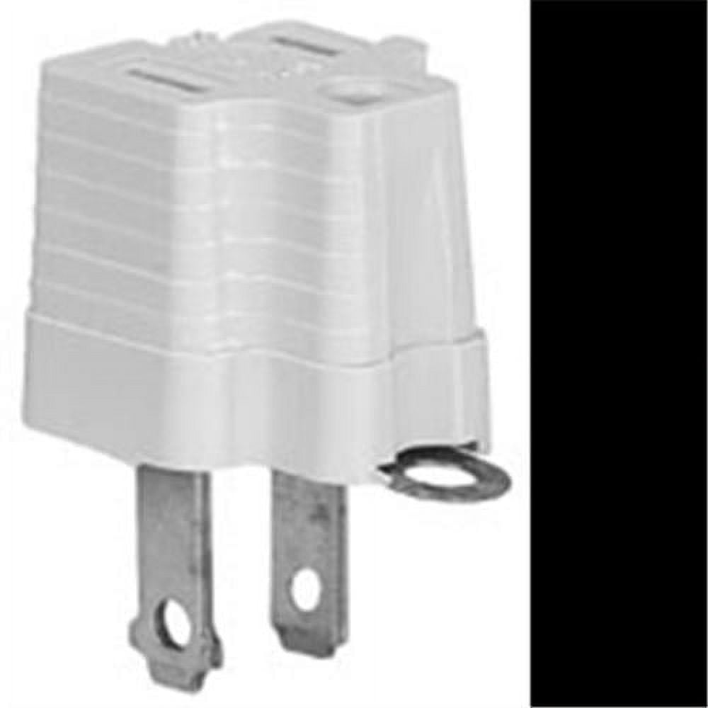 Cooper Wiring - Eagle 419GY Gray 2 Wire Grounding Adapter, Pack of 25 ...