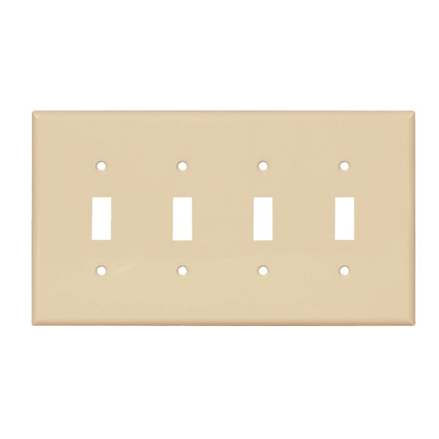 Cooper Wiring Ivry 4Gang Thermoplastic Plate PJ4V - Walmart.com