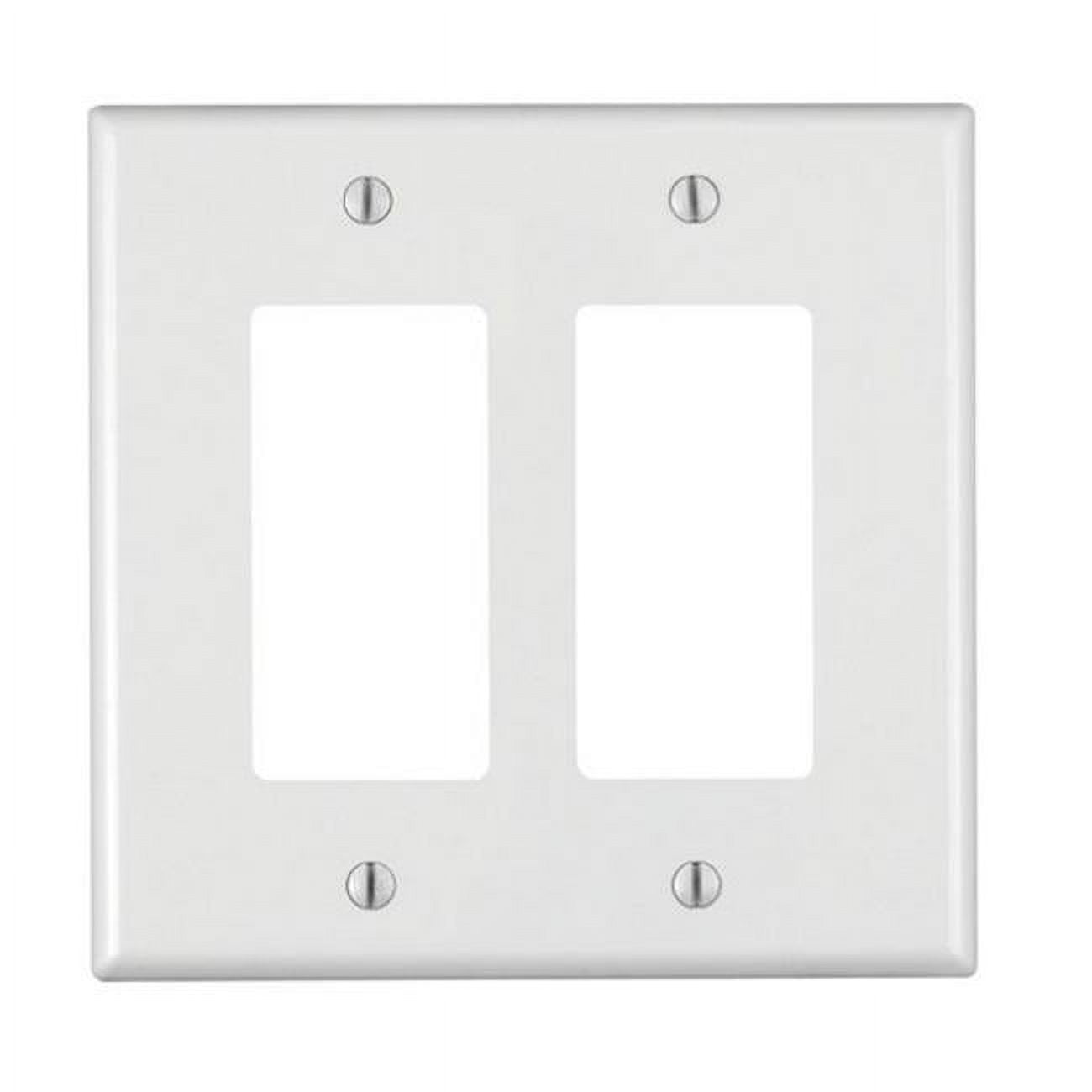 Cooper Wiring PJ262-00W Leviton 2 Gang White GFCI Decora Style Wall ...