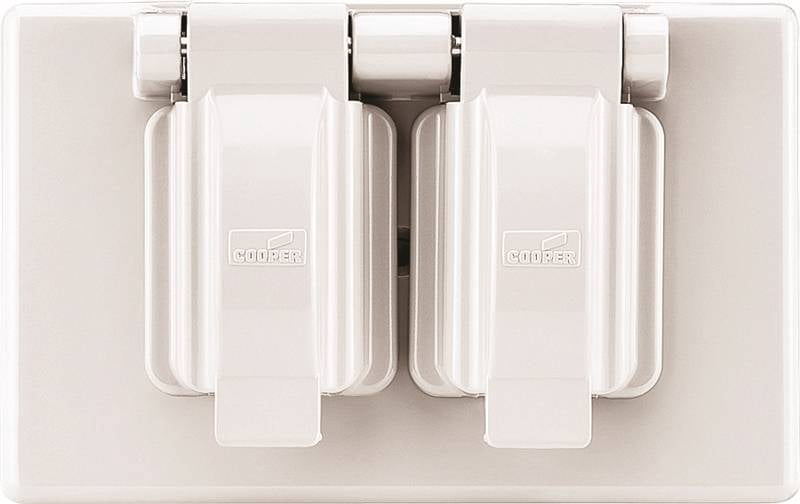 Cooper Wiring S1962W-SP Duplex Receptacle Outlet Cover - Walmart.com