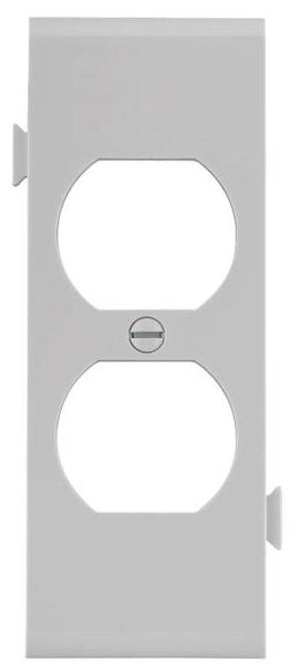 Cooper Wiring STC8W Duplex Receptacle Center Plate, White, Each ...