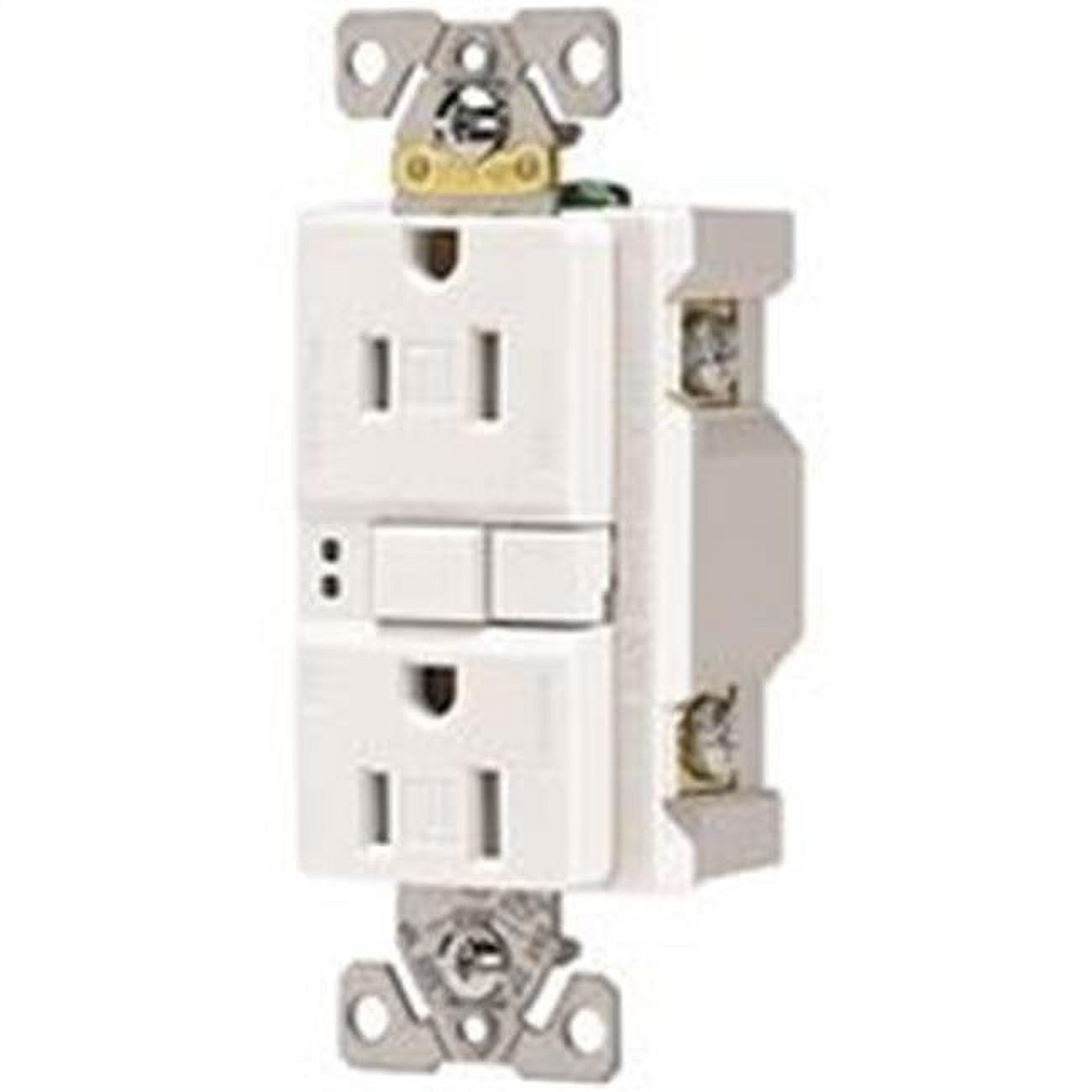 Cooper Wiring TRSGF15W 15-Amp White Decorator GFCI Electrical Outlets ...