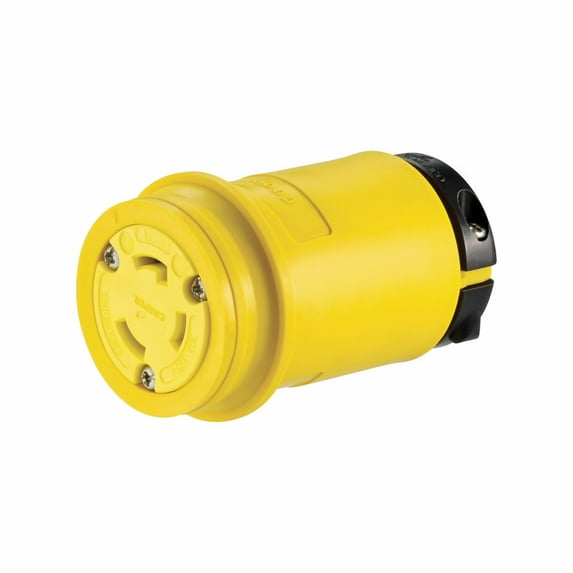 Cooper Yellow Twist Locking Insulated Connector NEMA L5-30R 30A 125V ...