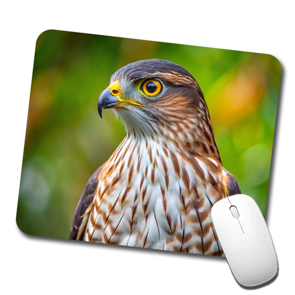 Cooper's Hawk Raptor Bird Of Prey Mouse Pad Low Profile Gaming Mat ...