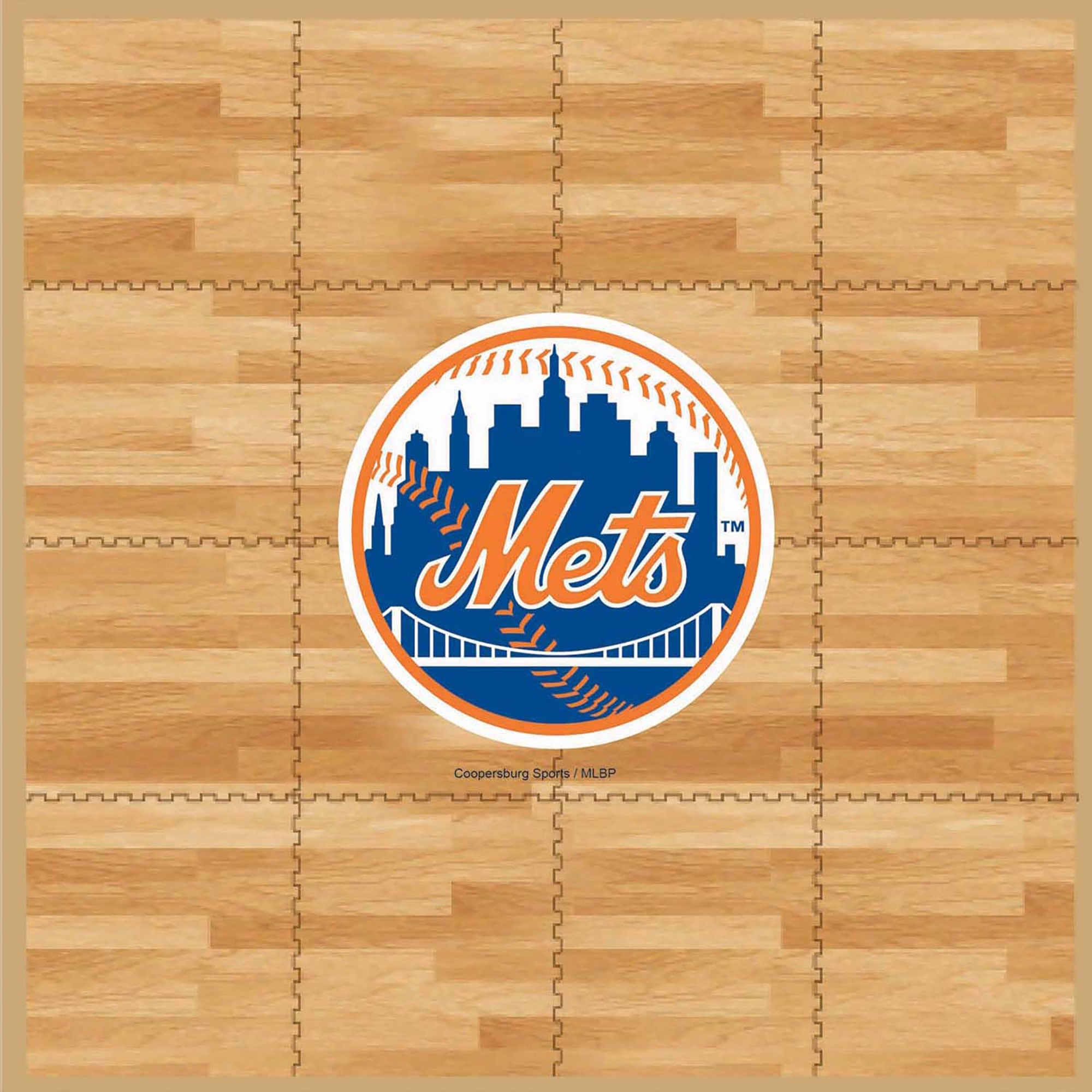 Coopersburg Sports Mets 8" x 8" Fan Floor - Walmart.com