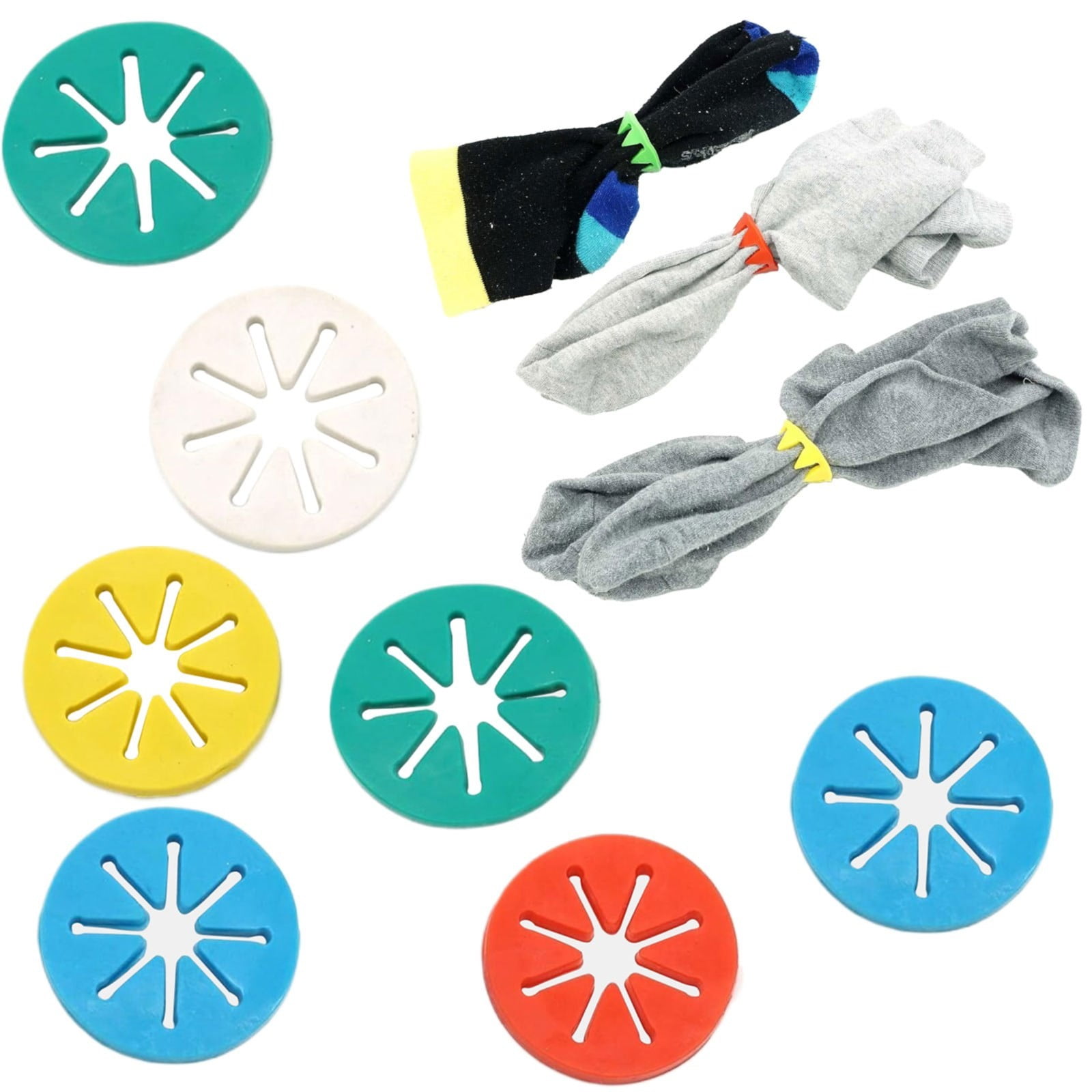 Cooplay Sock Holders Stockings Ring Clip Locks Washing Sorters ...