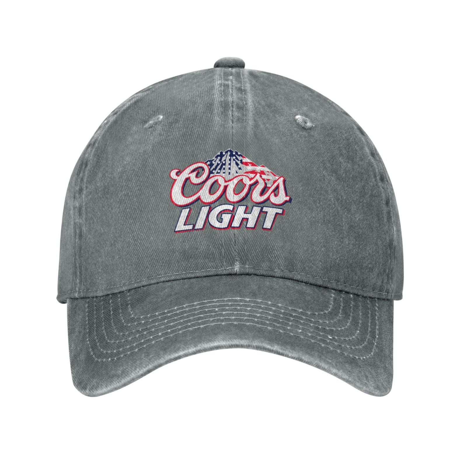 Coor Light Beer Baseball Cap Fashion Print Classic Hat Adjustable Washed Denim Baseball Cap for ...