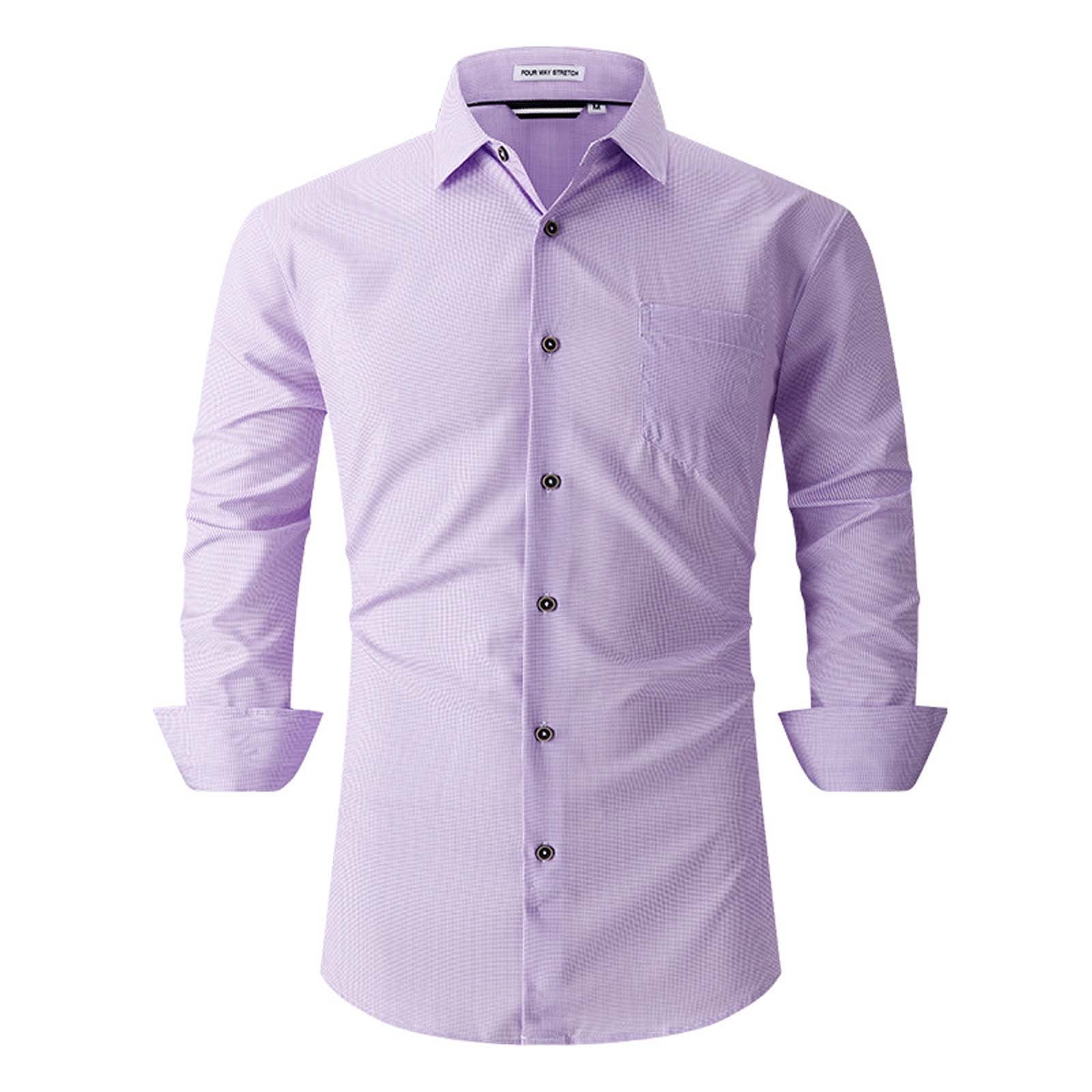 Coorders George Fit Casual Dress Shirts, Mens Solid Long Sleeve Dress ...