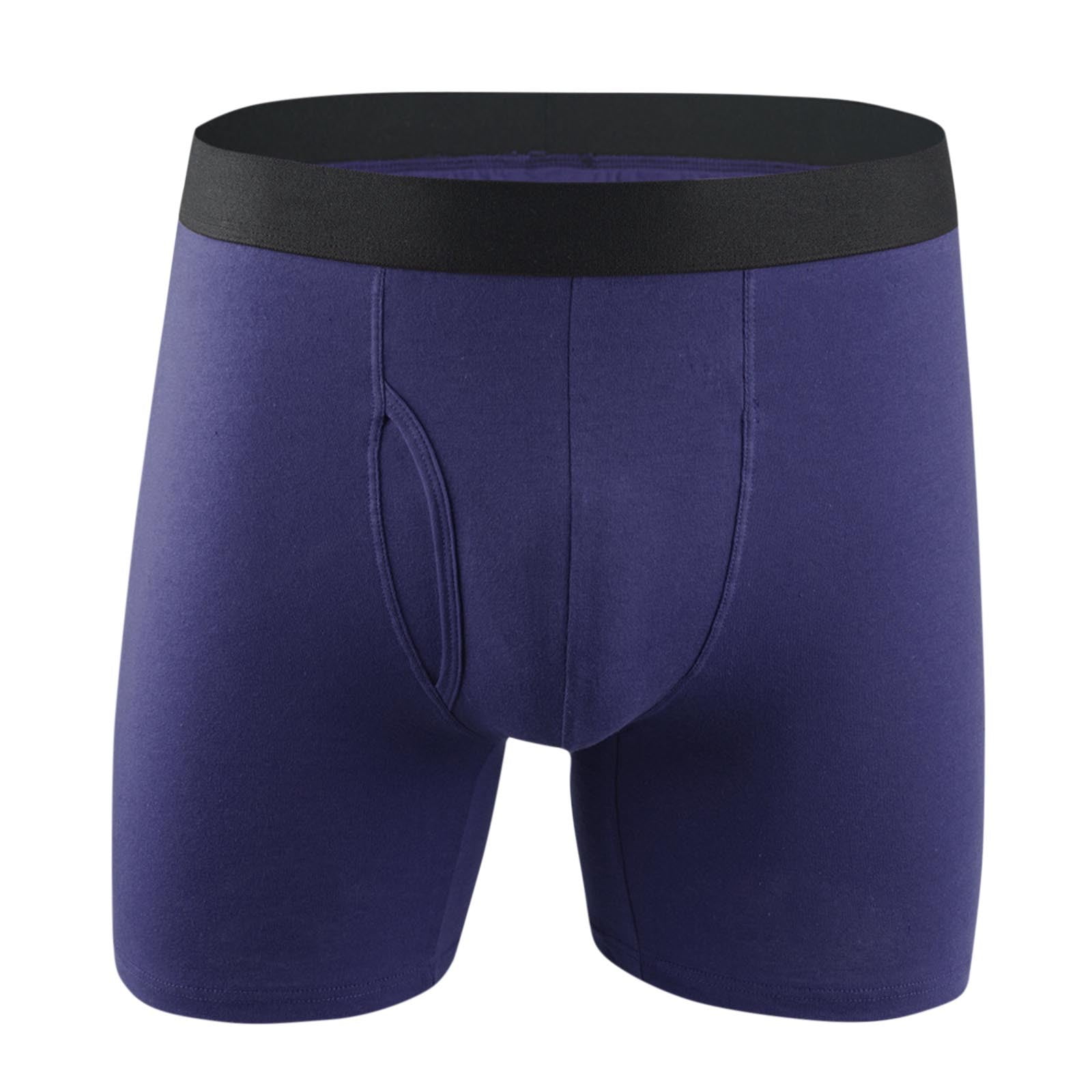 Coorders Men's Briefs, Soft Assorted Cotton Boxer Brief Blue-B,XL ...
