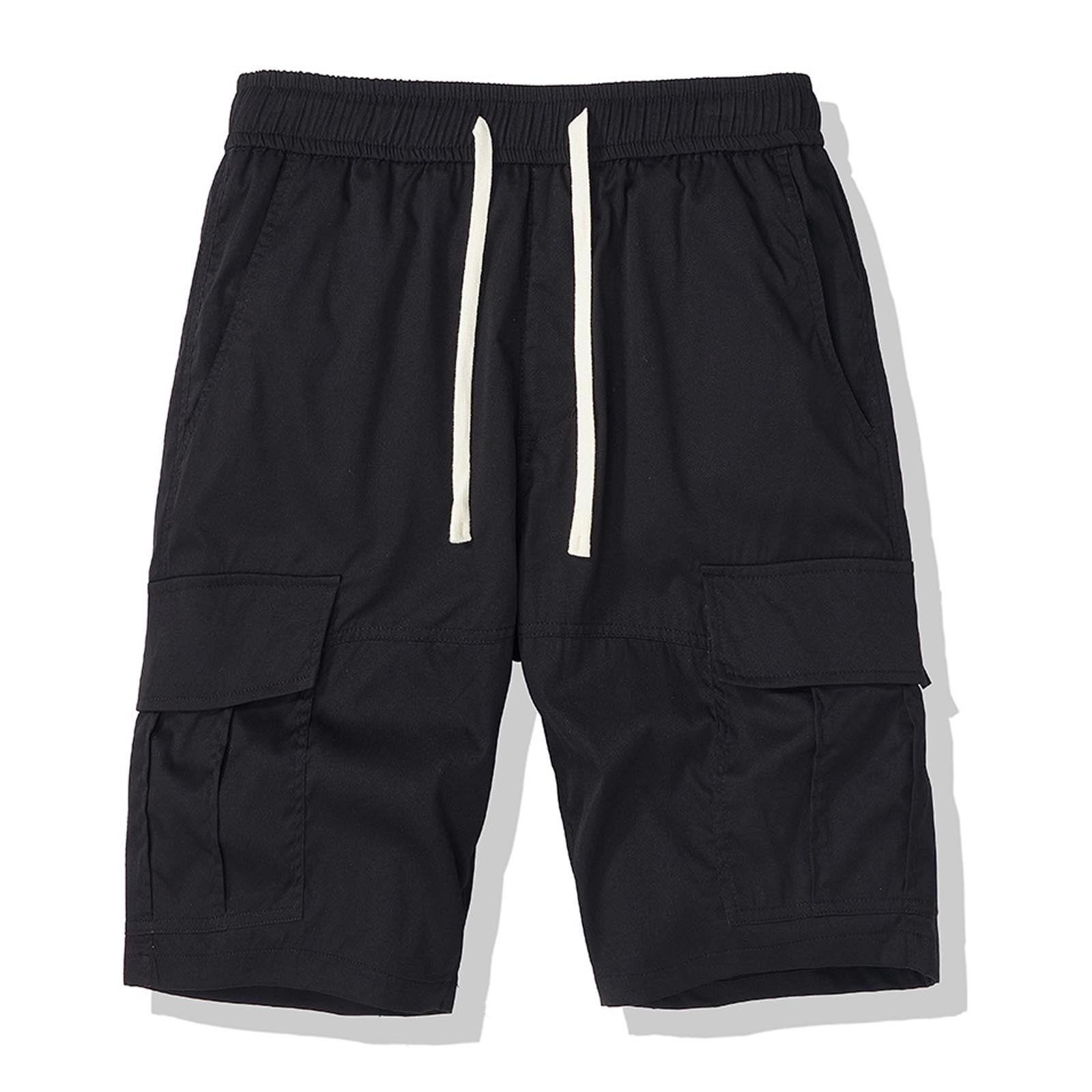 Coorders Men's and Big Men's Casual Cargo Shorts, Drawstring Stretch ...