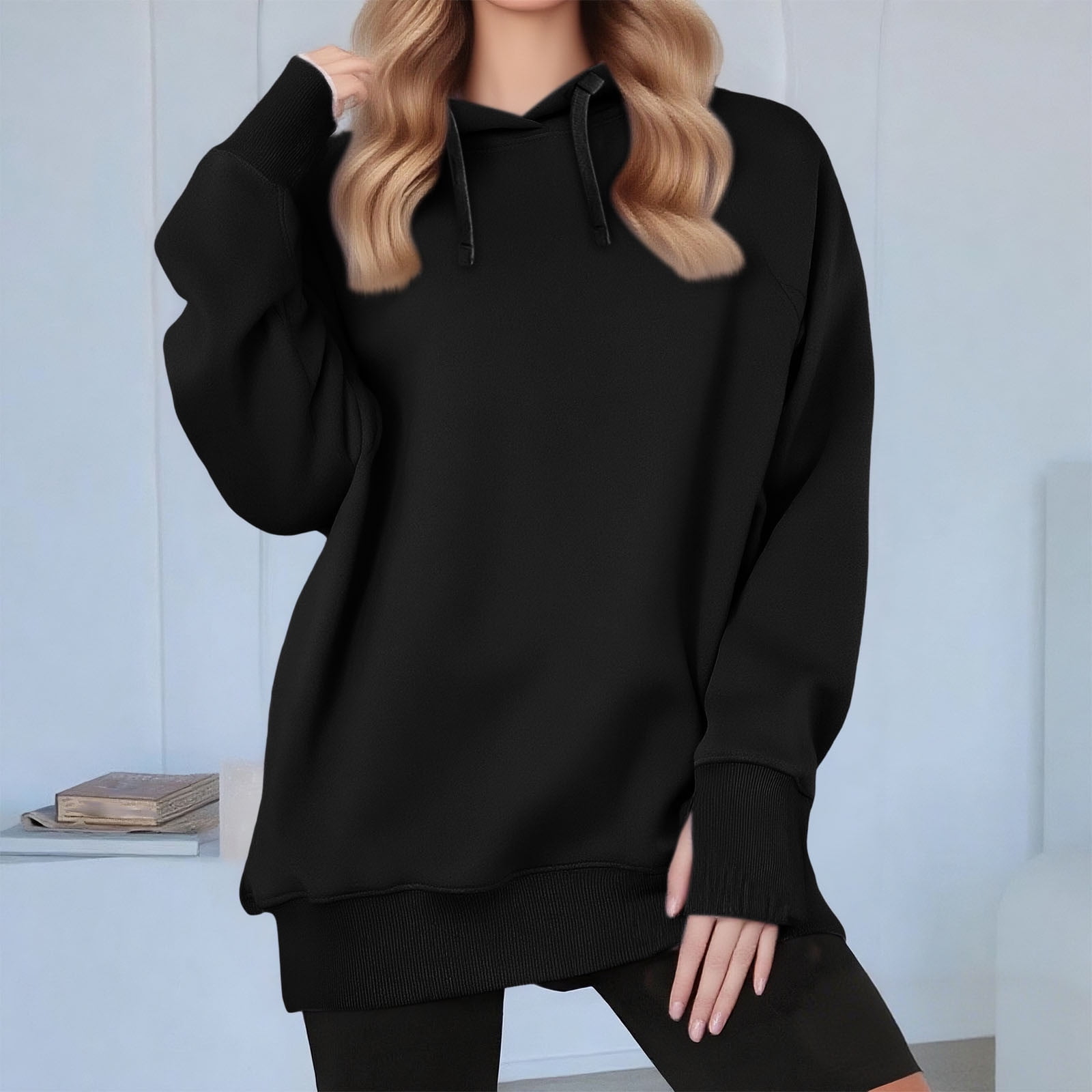 Coorders Womens Oversized Hoodies with Long Sleeve, Drawstring Fleece ...