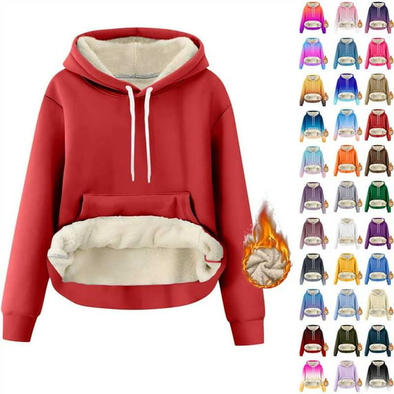 Coorders Womens Fleece Hoodies with Long Sleeve, Heavyweight Basis ...