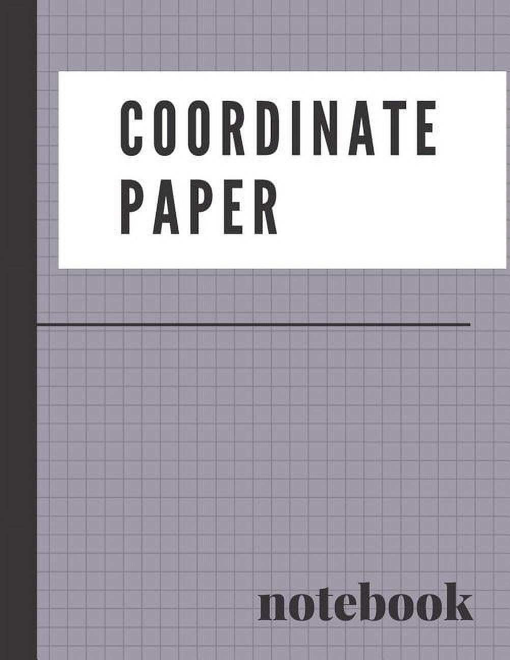 Coordinate Paper Notebook: Graphing Paper Notebook With 1/2 Inch ...