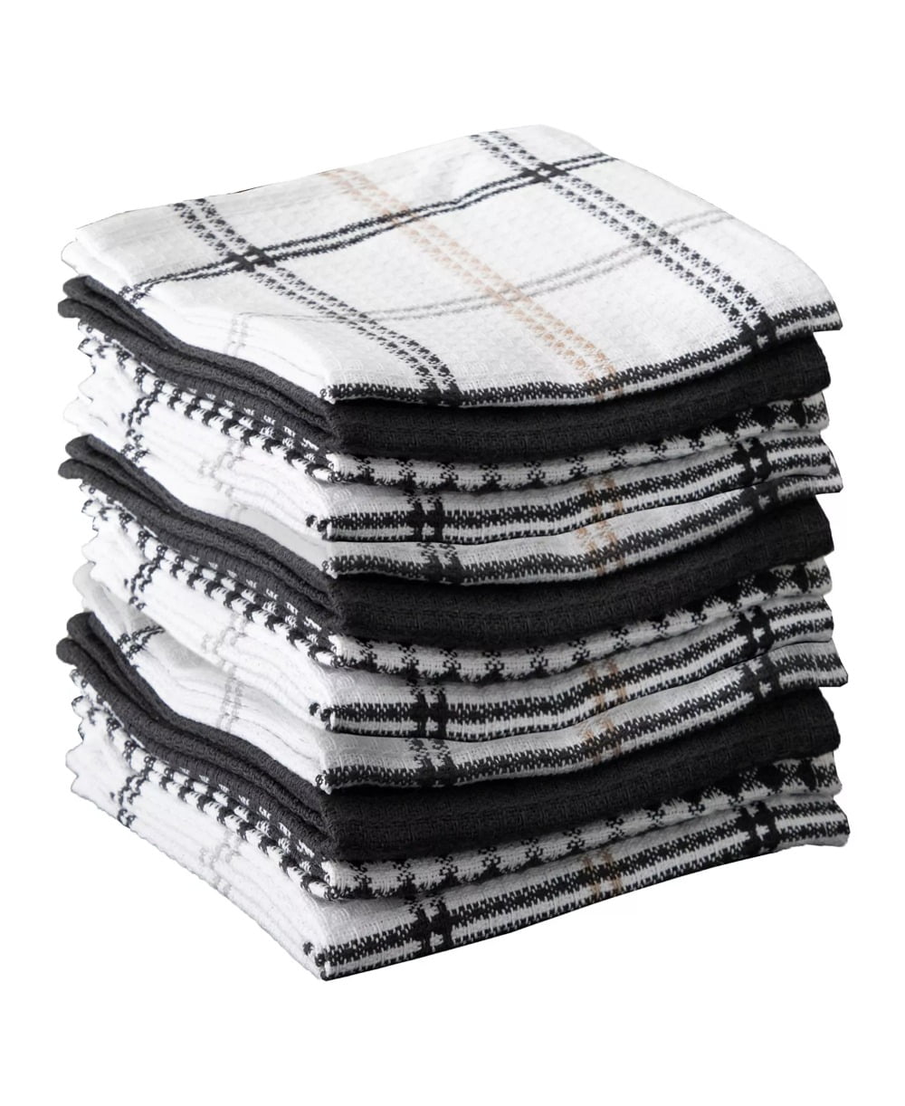 Coordinating Flat Waffle Weave Dish Cloth, Set of 12 - Walmart.com