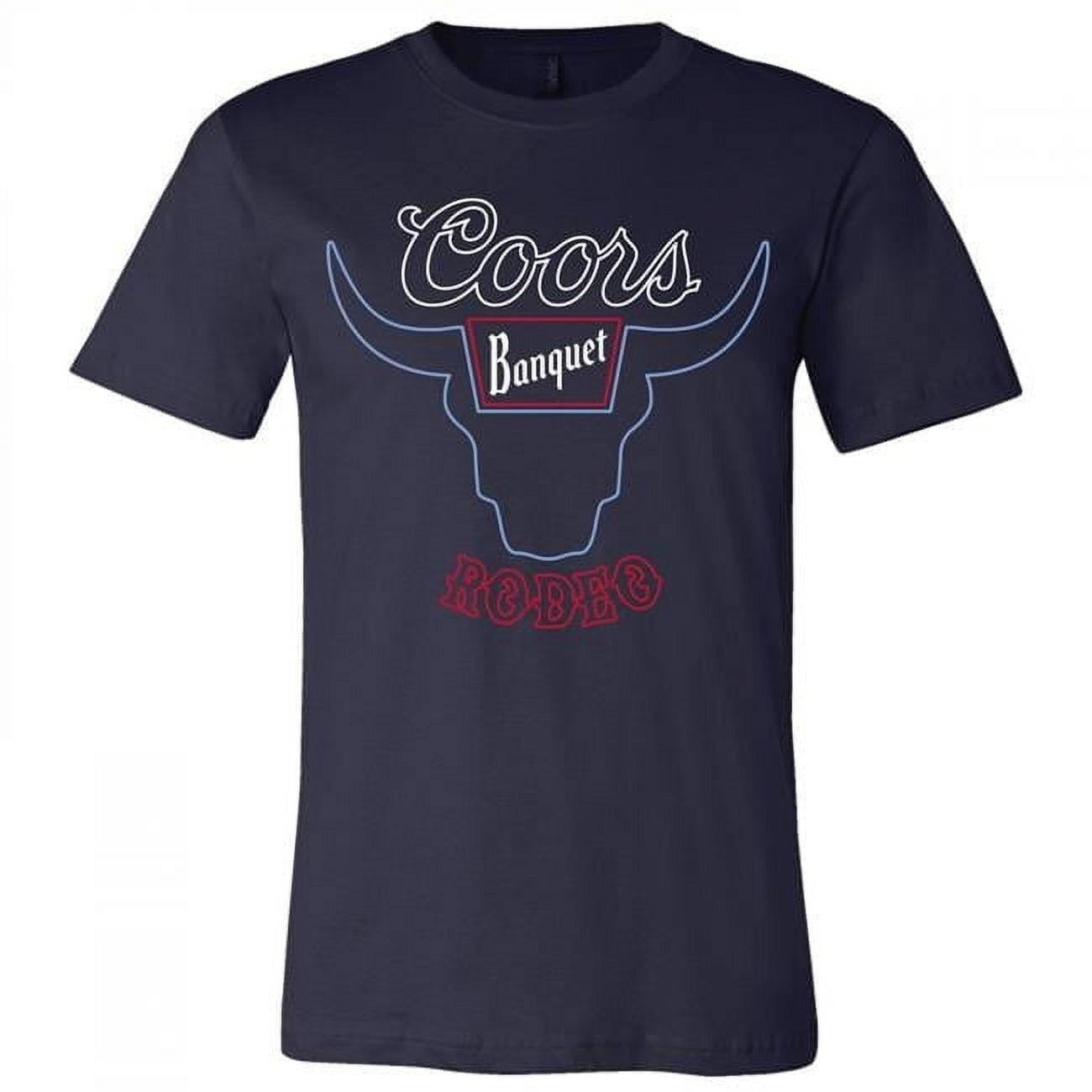 Coors 858060-xlarge Coors Banquet Beer Rodeo Bull Head Colorway T-Shirt ...