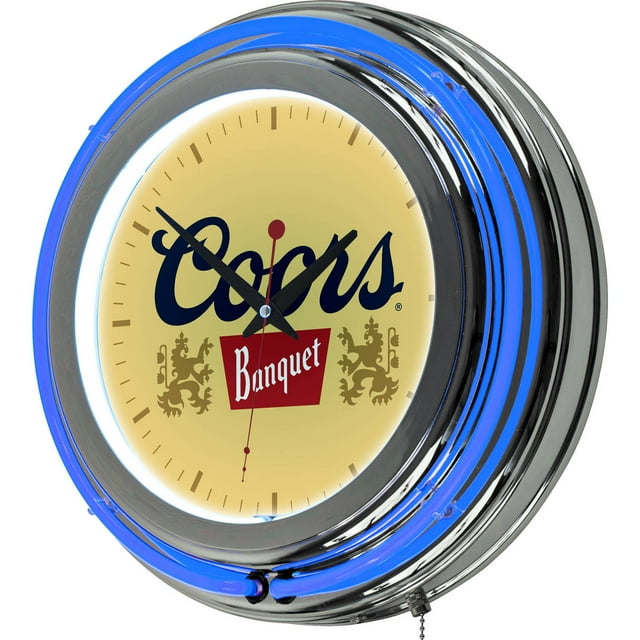Coors Banquet 14-inch Neon Wall Clock - Walmart.com