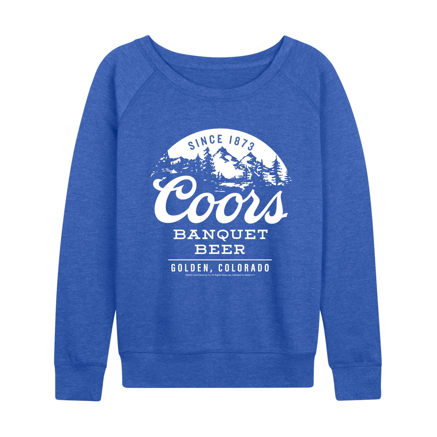 Coors Banquet - Born In The Rockies - Women's French Terry Long Sleeve ...
