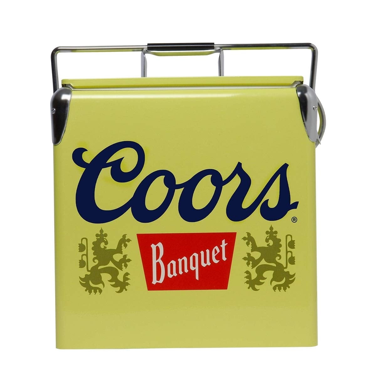 Coors Banquet Retro Ice Chest Cooler - Portable Ice Bucket with Bottle ...