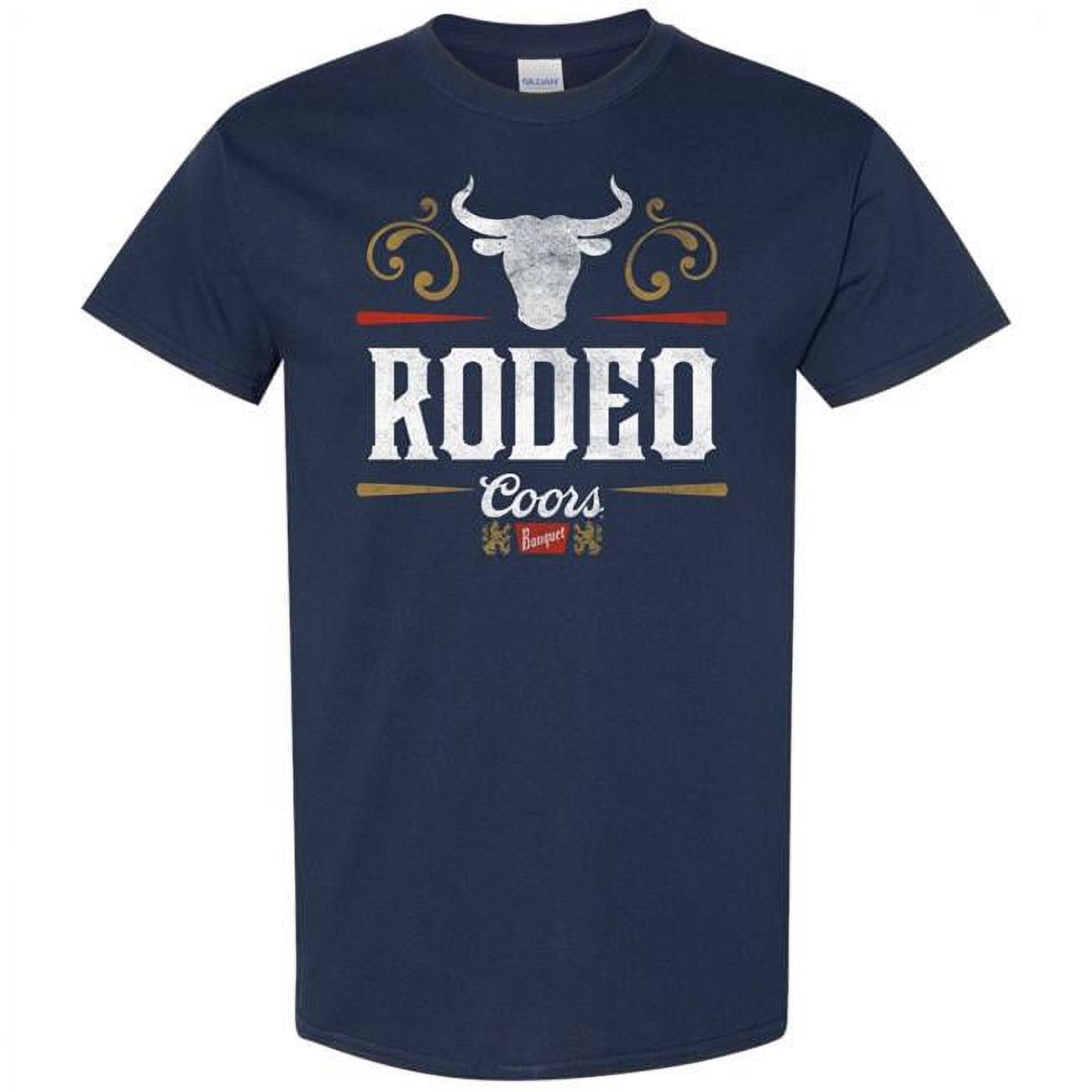 Coors Banquet Rodeo Ornate Colorway T-Shirt, Navy Blue - Extra Large ...