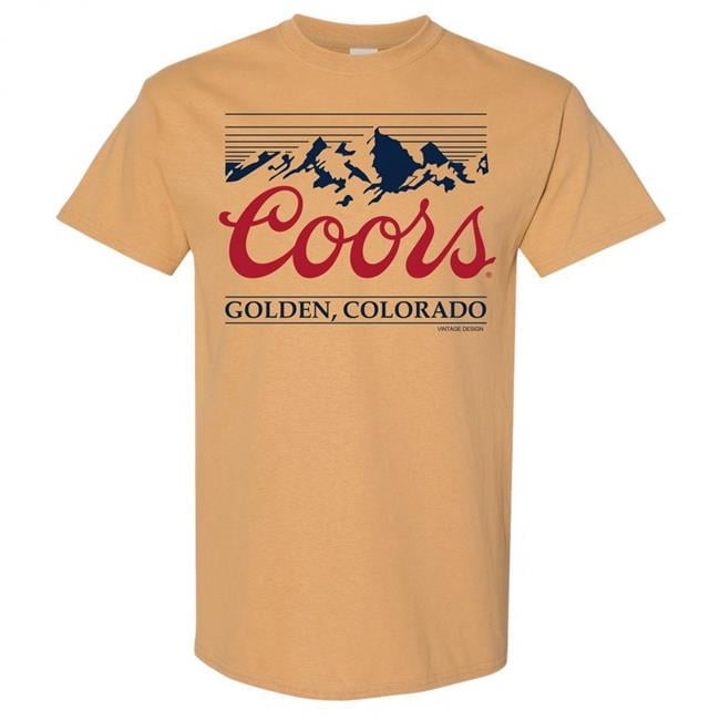 Coors 853174-large Coors Golden Colorado Gold Colorway T-Shirt - Large ...