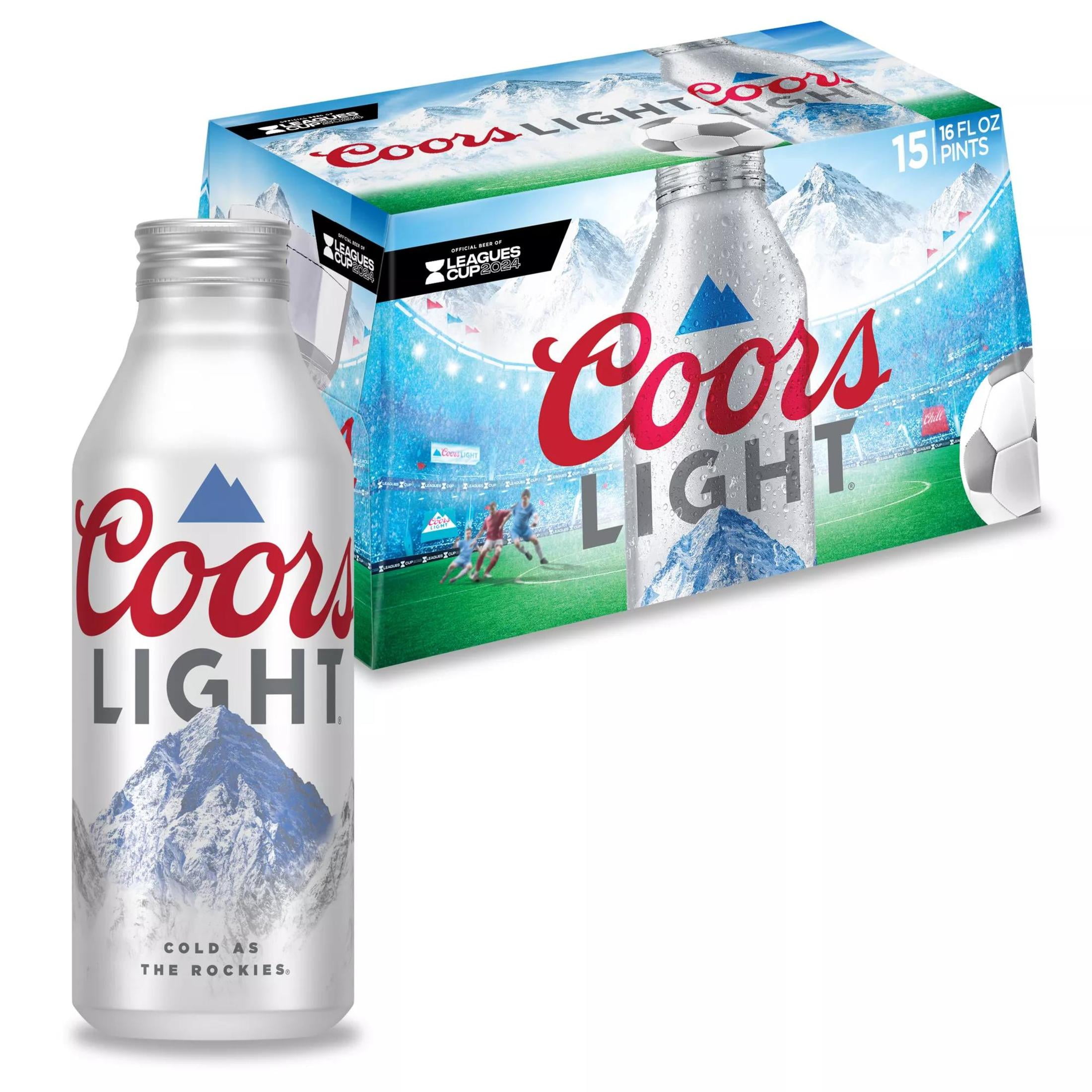 Coors Light Beer, 6 Pack, 16 fl oz Aluminum Cans, 4.2% ABV, Domestic ...