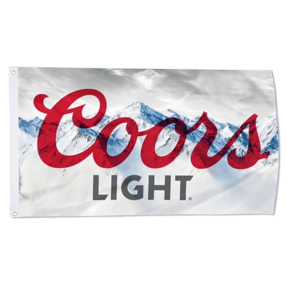 Coors Light Beer Flag banner with Grommets Man cave Decor 3x5Feet ...