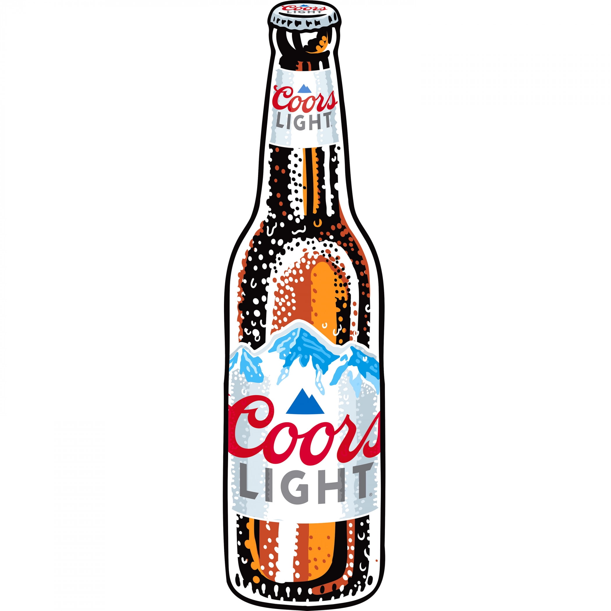 Coors Light Frosty Bottle Metal Sign - Walmart.com