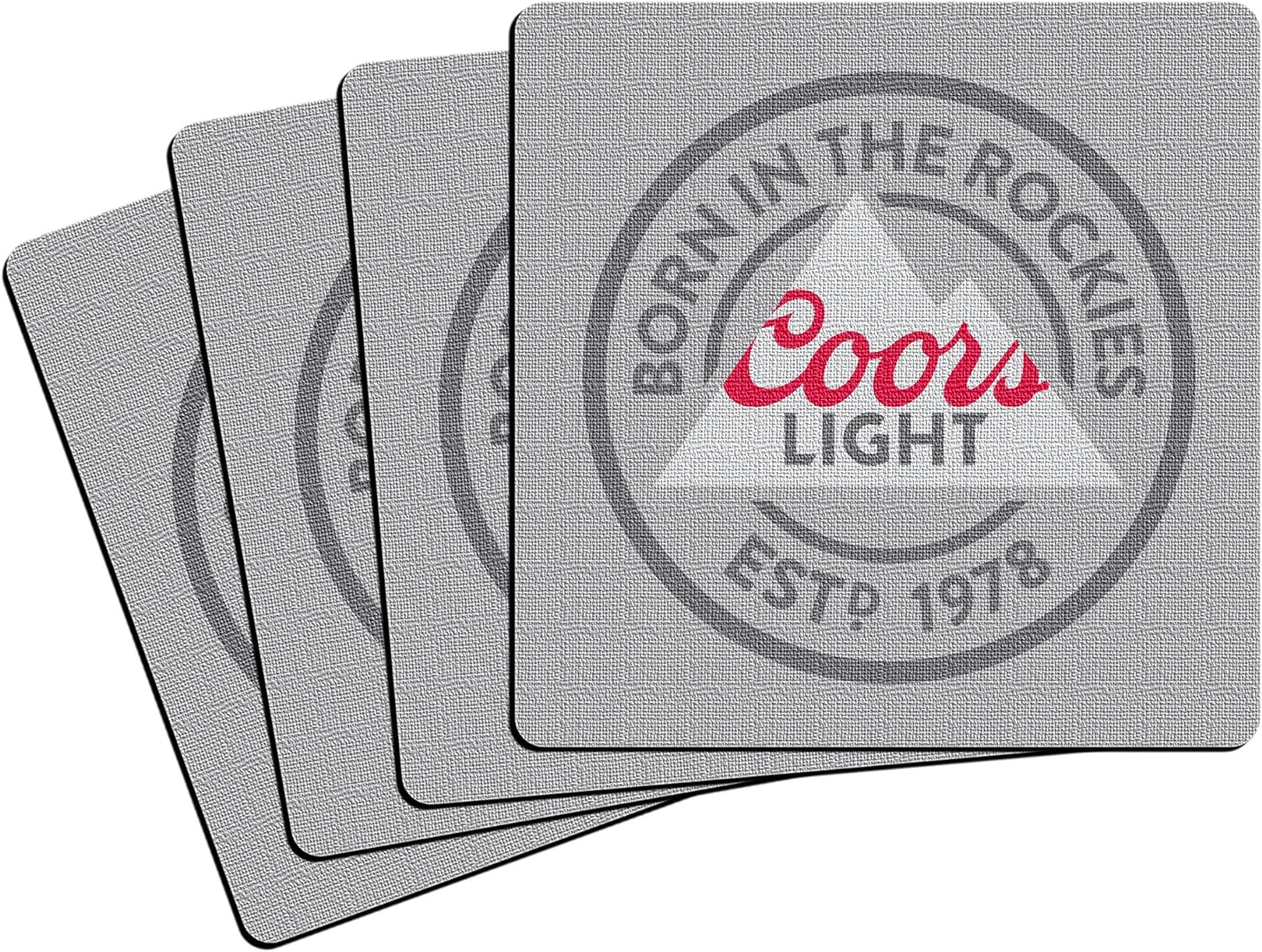 Coors Light Neoprene Coaster, 4-Pack - Walmart.com