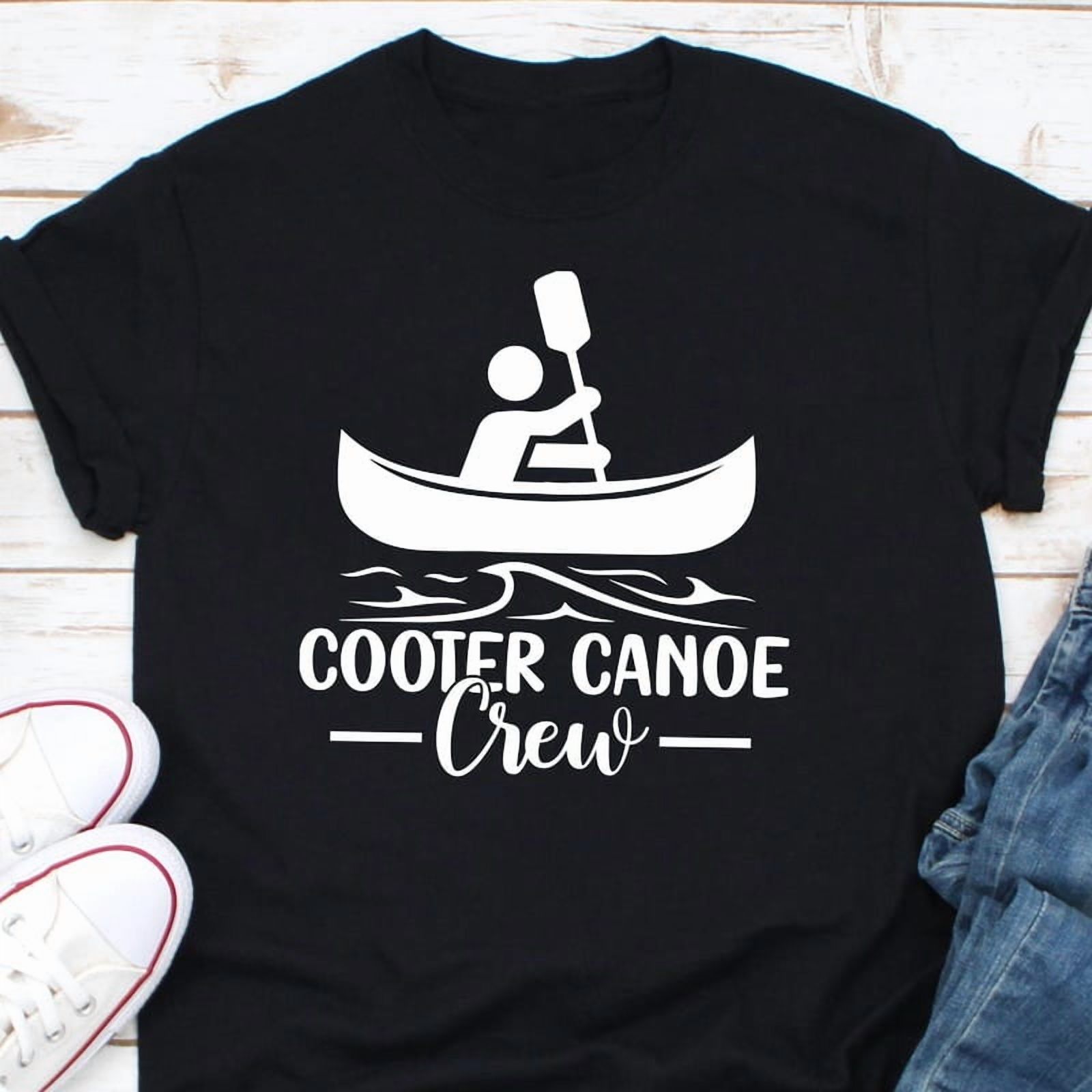 Cooter Canoe Crew River Float Trip Camping Water Graphic T Shirt Best ...
