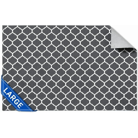 Cooyes Large Dog Food Mat 17.5"×36", Ultra-Absorbent Dog Bowl Mat for ...