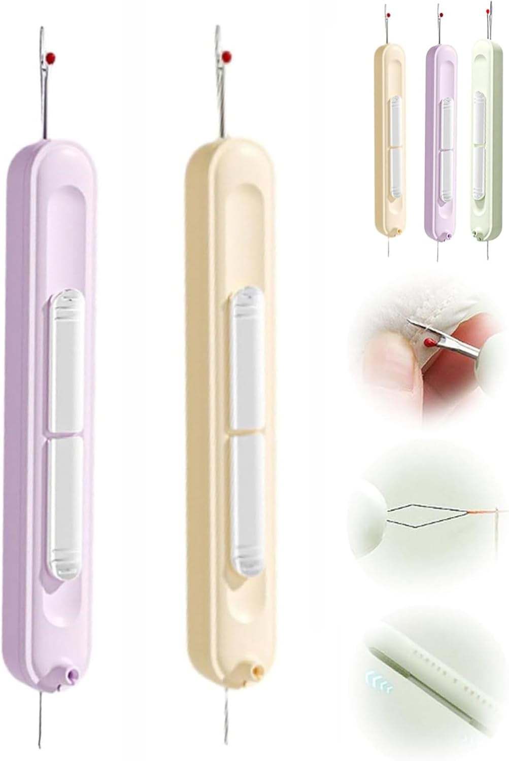 Coozyland Needle Threader, Needle Threaders for Hand Sewing, 2 in 1 ...